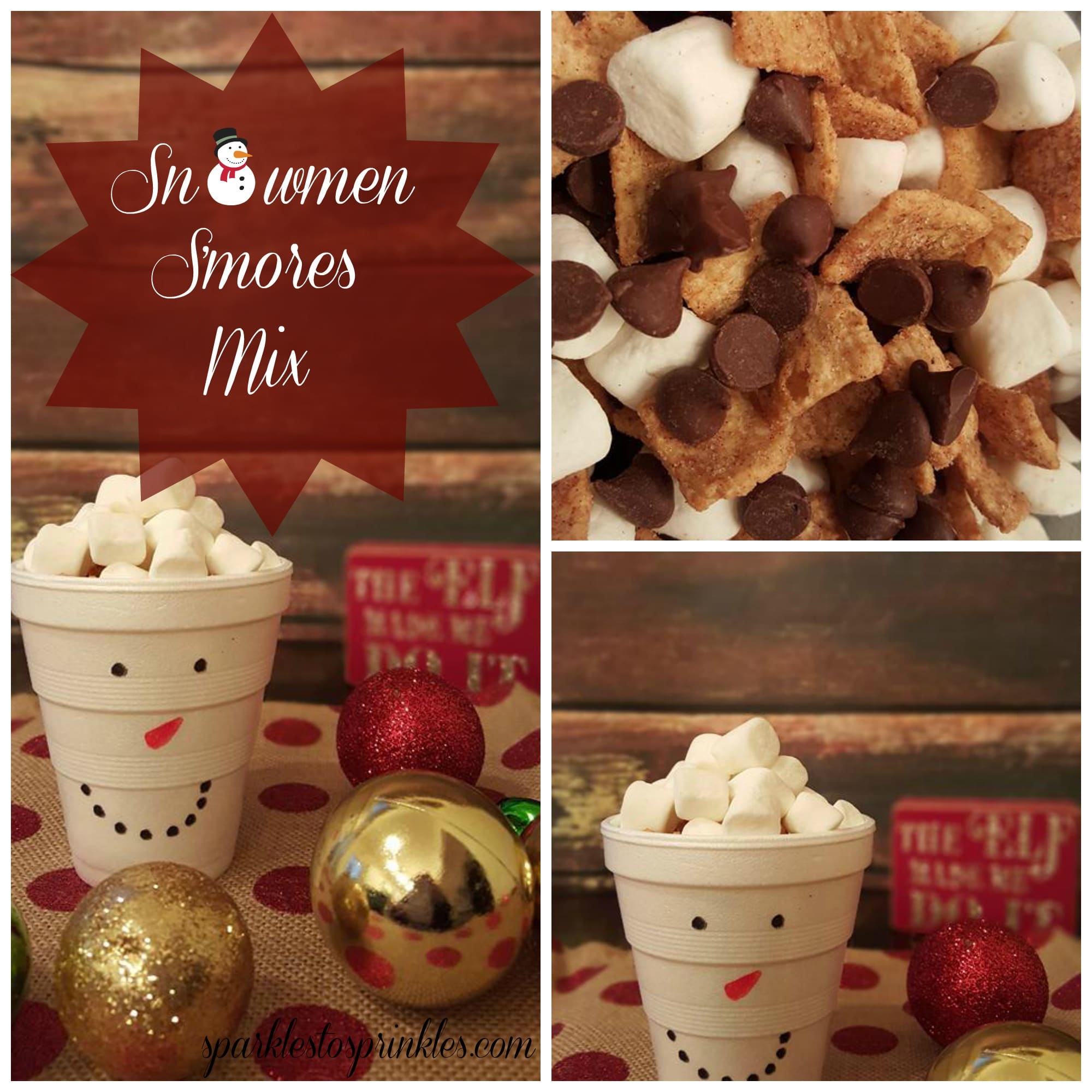 Snowmen S'mores Mix - Sparkles to Sprinkles