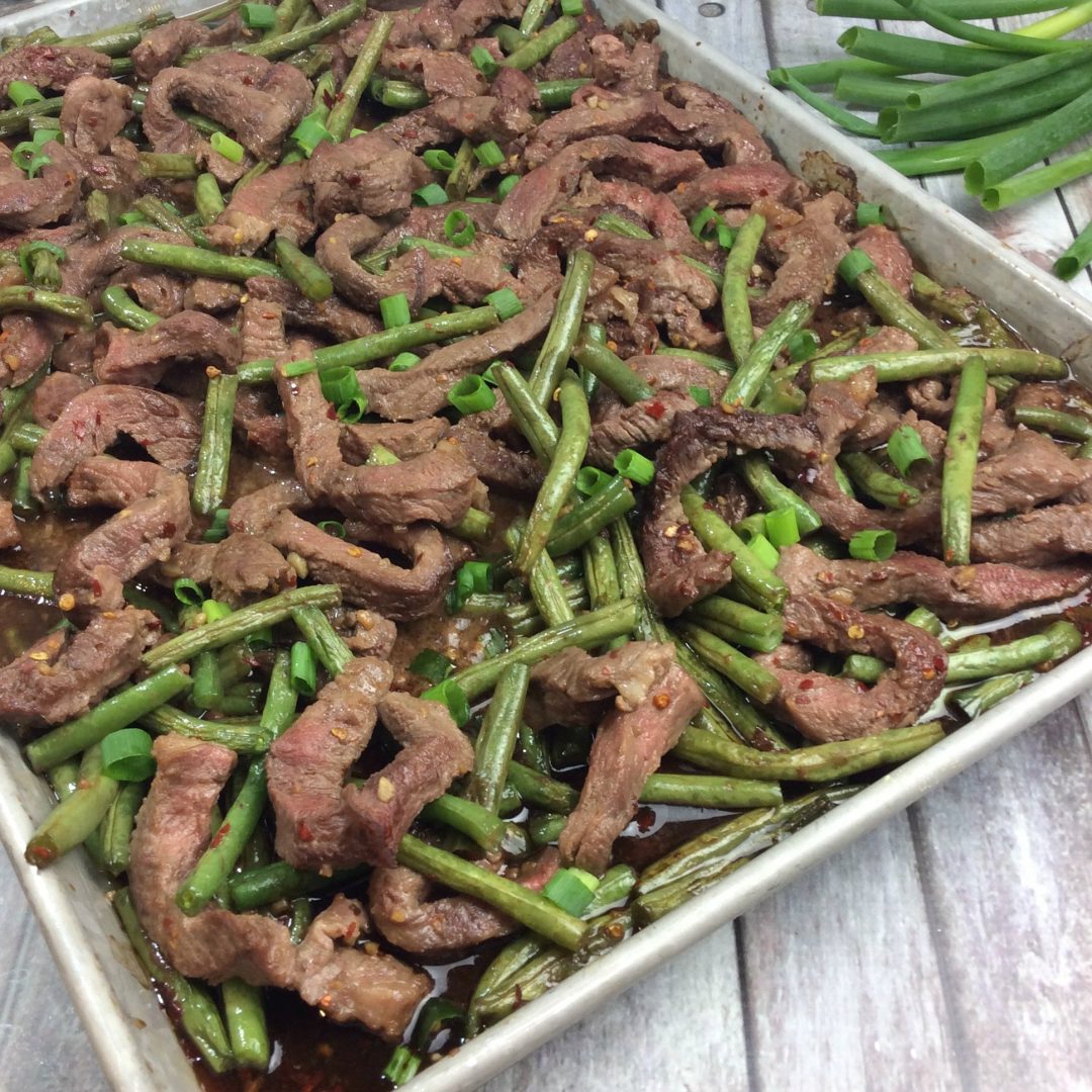 Mongolian Beef Sheet Pan Entrée