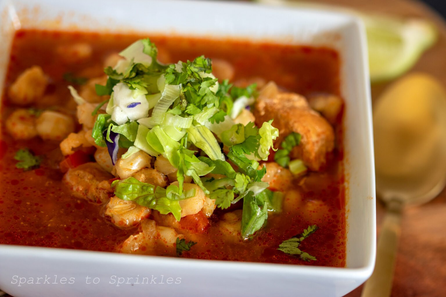Instant Pot Chicken Posole - Sparkles to Sprinkles