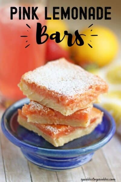 Pink Lemonade Bars - Sparkles to Sprinkles