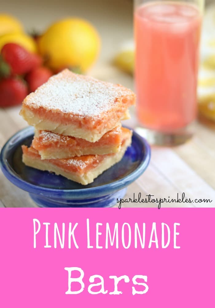 Pink Lemonade Bars - Sparkles to Sprinkles