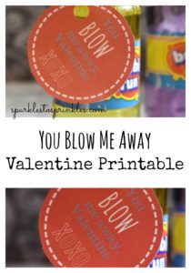 You Blow Me Away Valentine Printable - Sparkles to Sprinkles