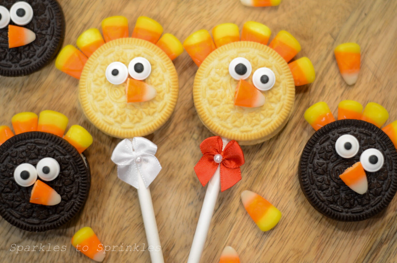 Turkey Oreo Pops - Sparkles to Sprinkles