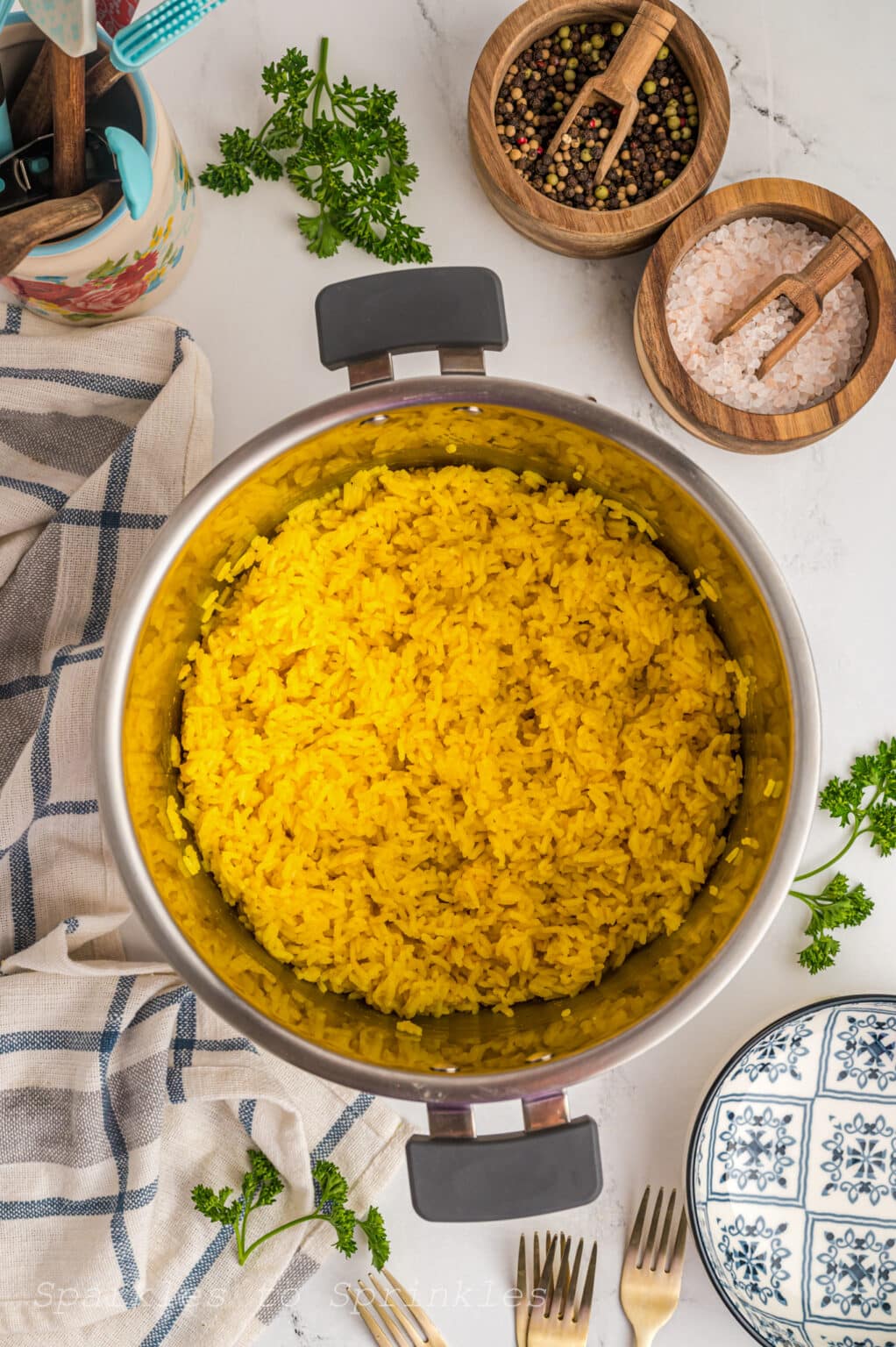 Instant Pot Packaged Saffron Yellow Rice - Sparkles to Sprinkles