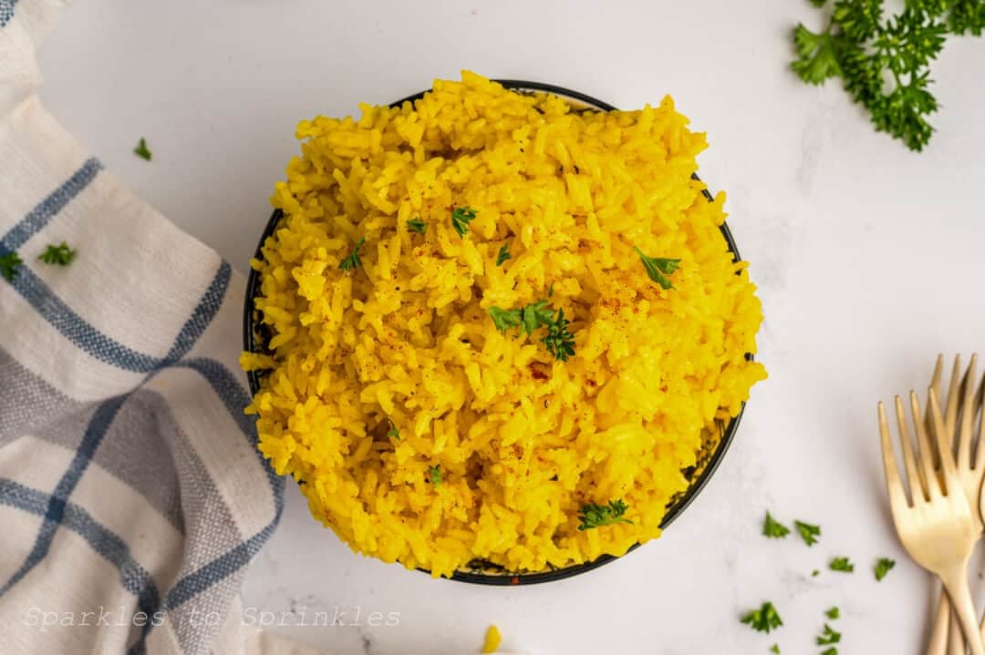 Instant Pot Packaged Saffron Yellow Rice - Sparkles to Sprinkles