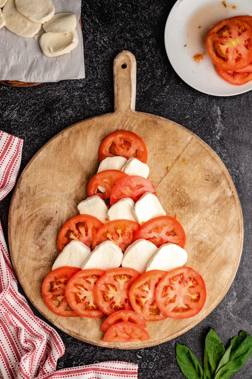 Caprese Christmas Tree - Sparkles to Sprinkles