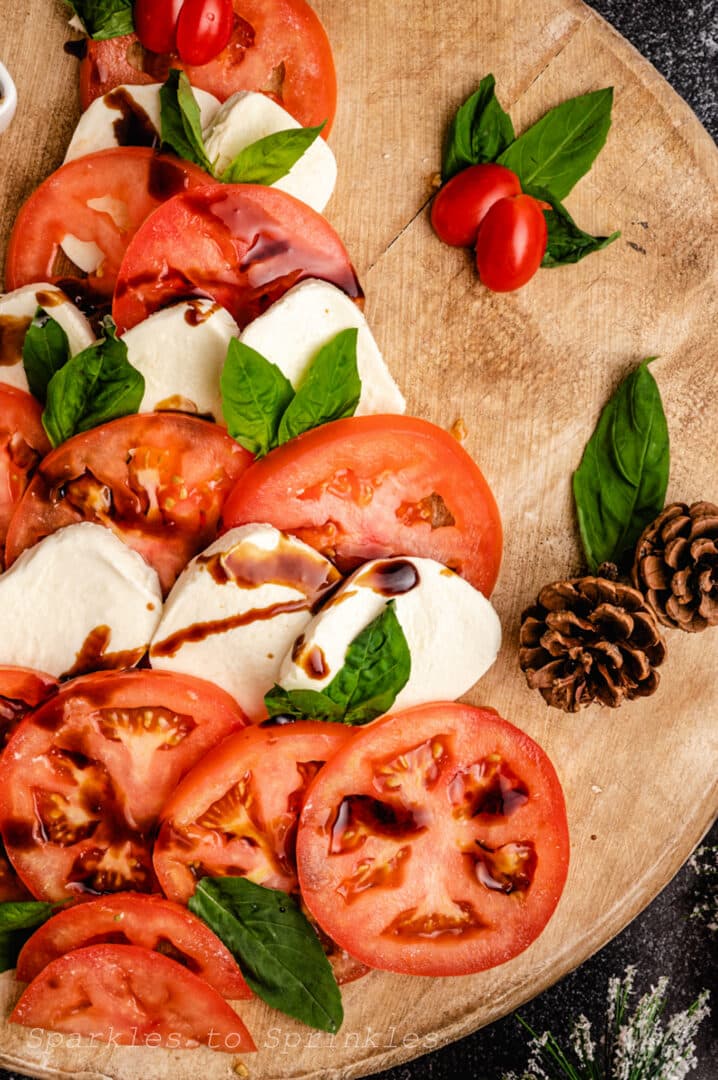 Caprese Christmas Tree - Sparkles to Sprinkles