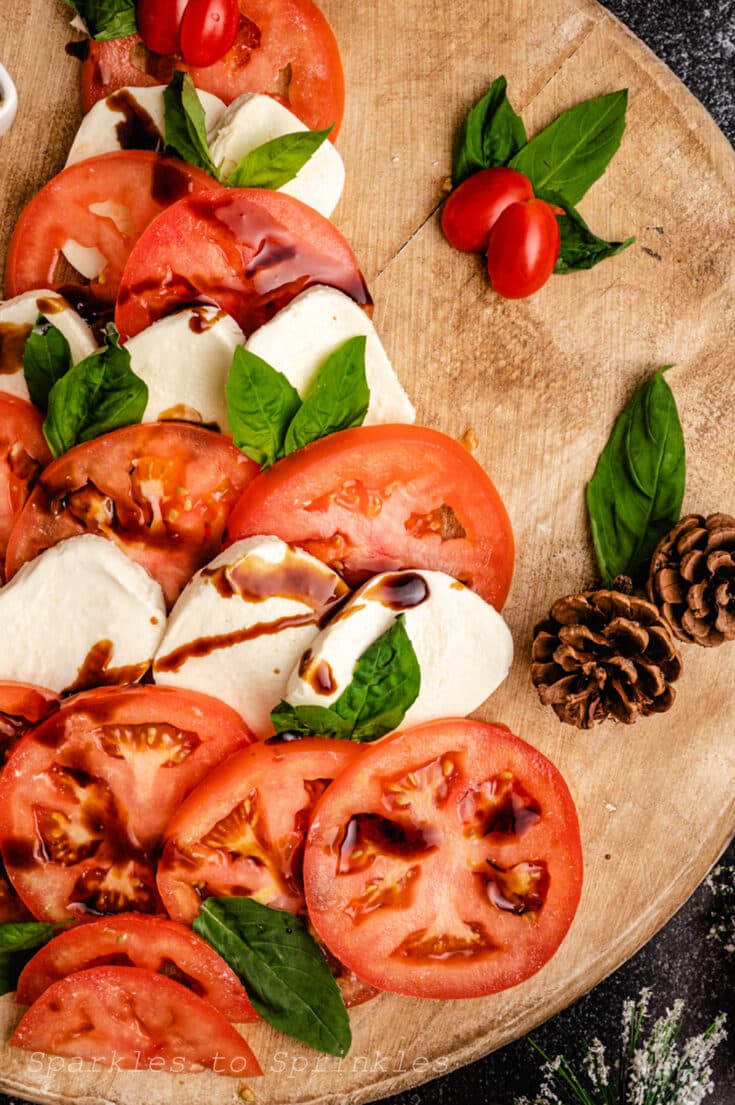Caprese Christmas Tree - Sparkles to Sprinkles