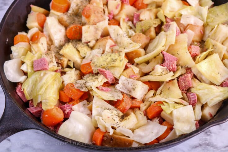 Corned Beef Hash and Cabbage - Sparkles to Sprinkles