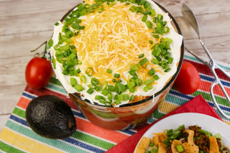 Layered Taco Salad Recipe - Sparkles to Sprinkles