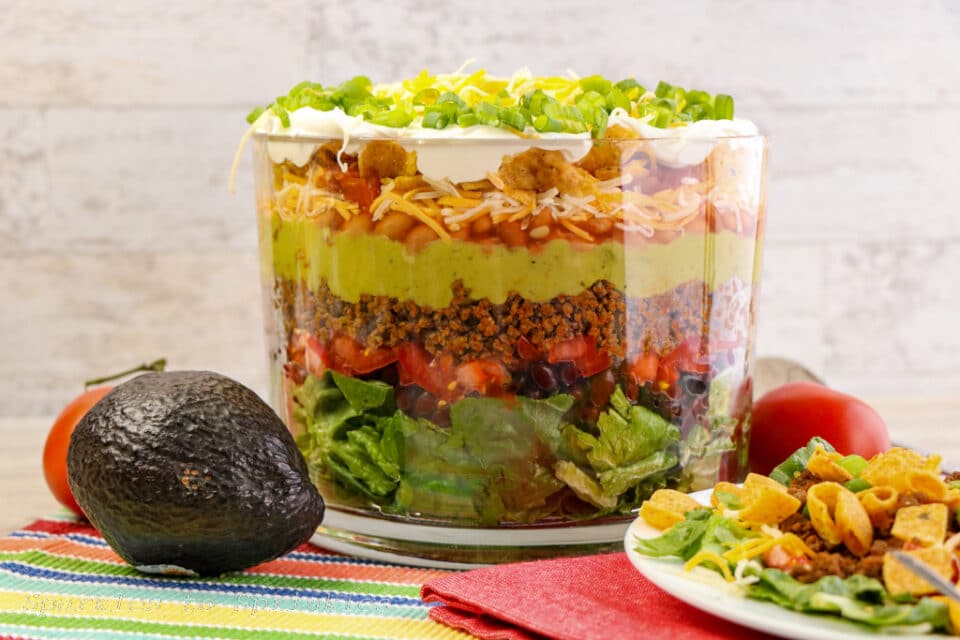 Layered Taco Salad Recipe - Sparkles to Sprinkles