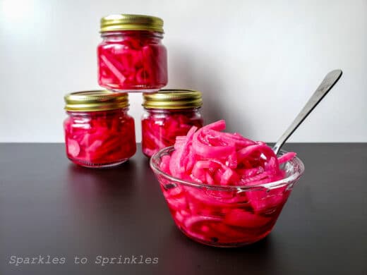 Pickled Red Onions - Sparkles to Sprinkles