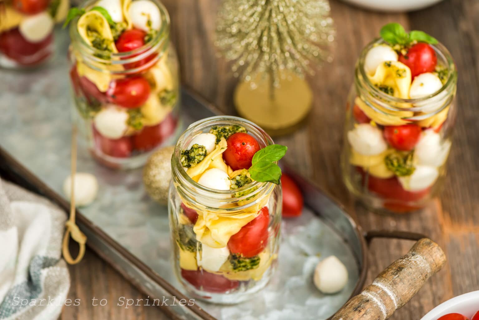 Individual Caprese Salad - Sparkles to Sprinkles