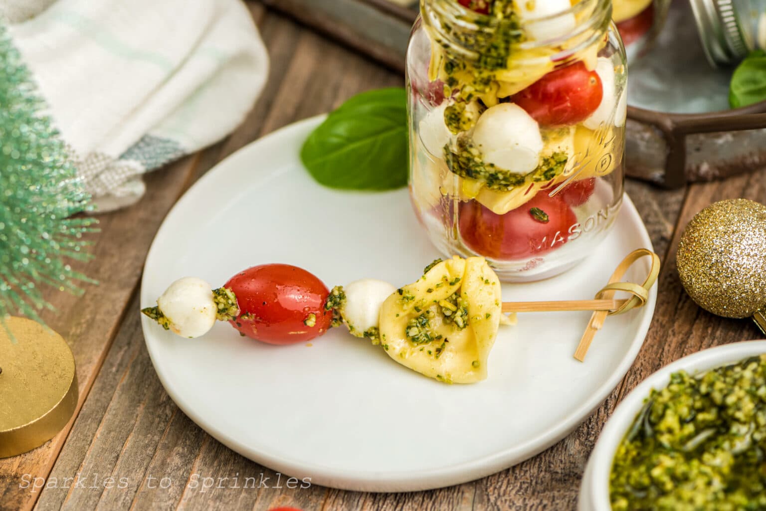 Individual Caprese Salad - Sparkles to Sprinkles
