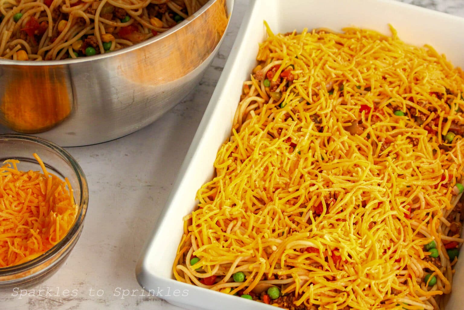 Church Supper Spaghetti - Sparkles to Sprinkles