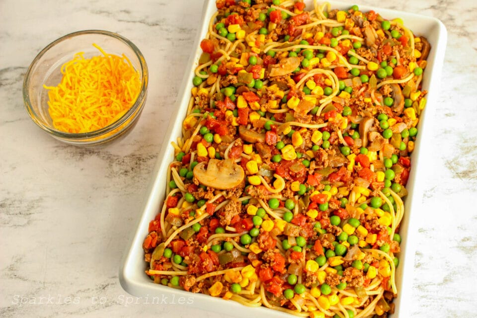 Church Supper Spaghetti - Sparkles to Sprinkles