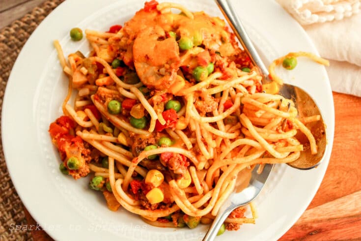 Church Supper Spaghetti - Sparkles to Sprinkles