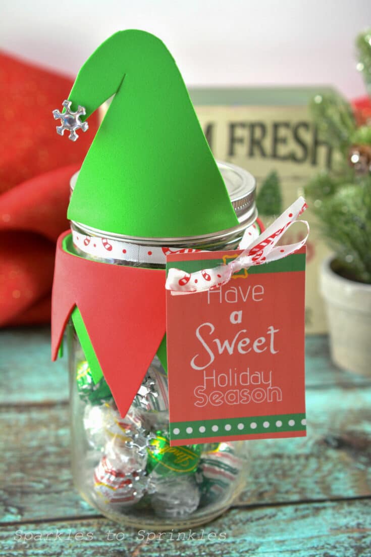 Elf Candy Gift Jar - Sparkles to Sprinkles