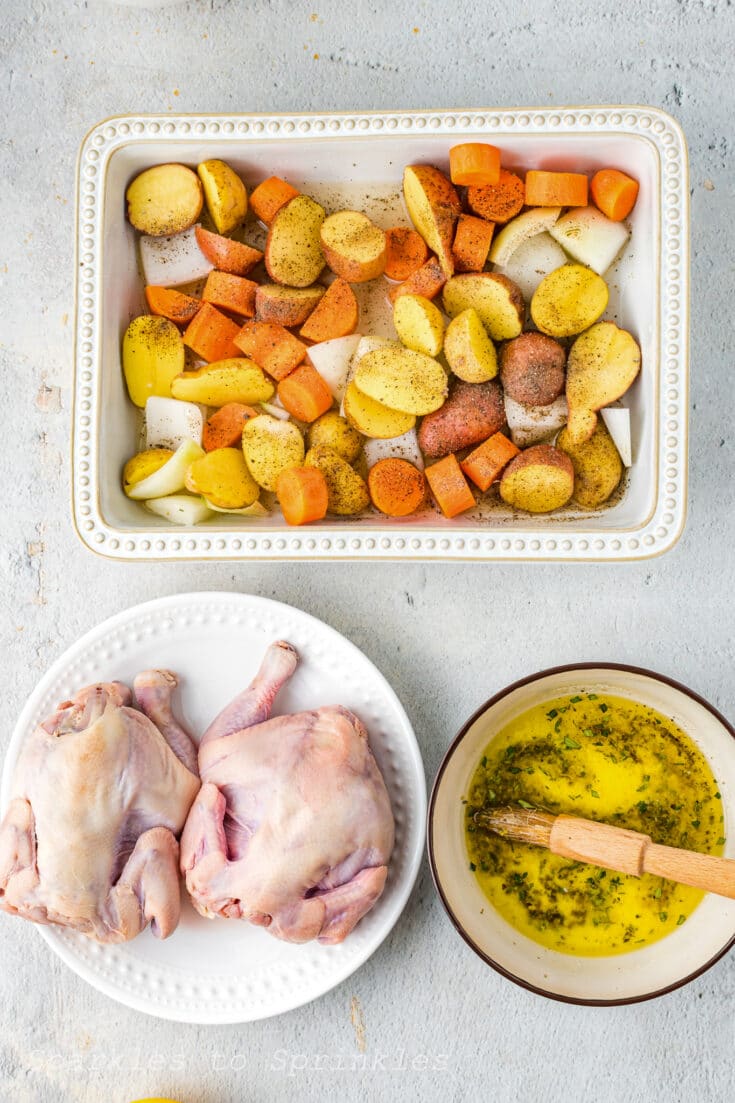 Cornish Game Hen Dinner - Sparkles to Sprinkles