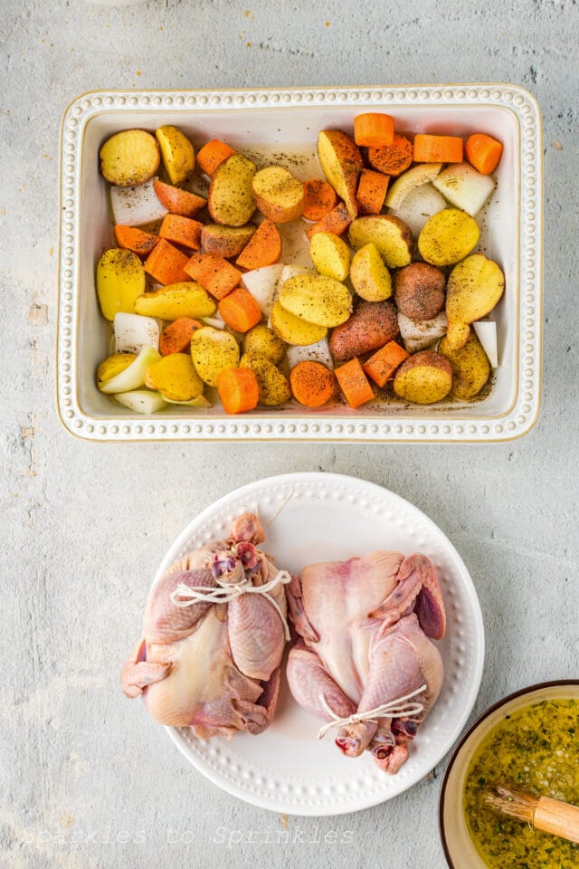 Cornish Game Hen Dinner - Sparkles to Sprinkles