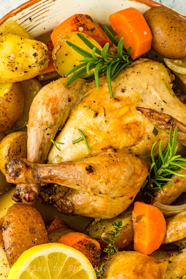 Cornish Game Hen Dinner - Sparkles to Sprinkles