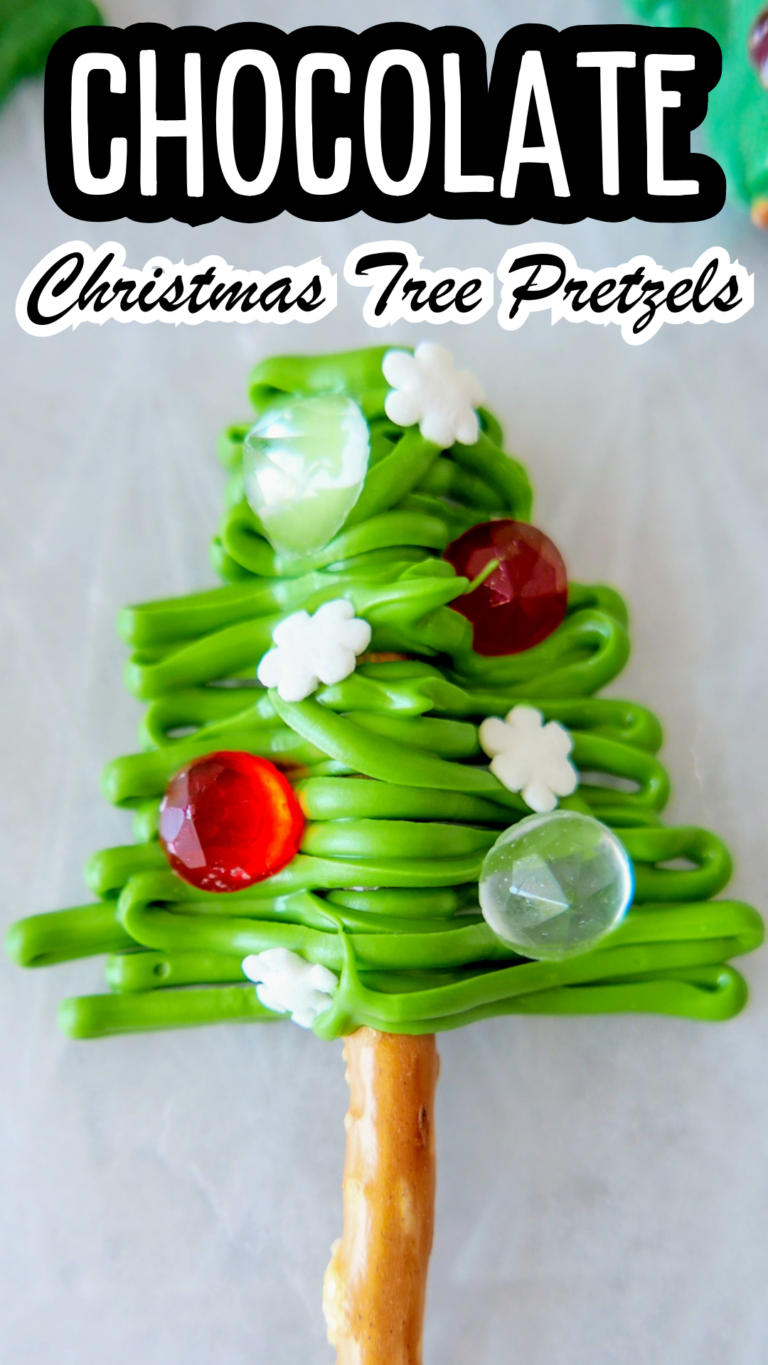 Chocolate Christmas Tree Pretzels - Sparkles to Sprinkles