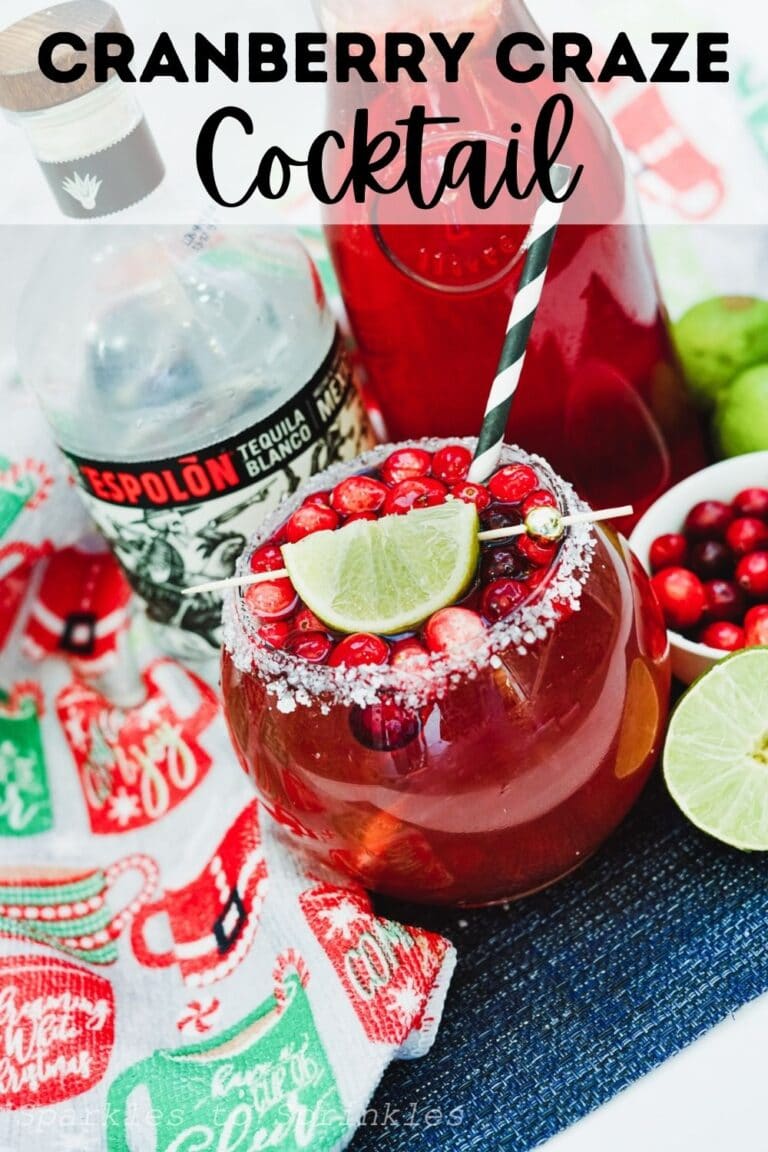Cranberry Crazy Cocktail - Sparkles to Sprinkles