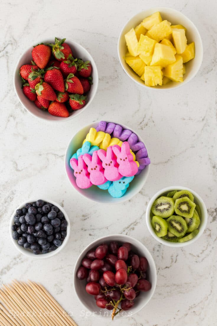 Easter Fruit Kabobs - Sparkles to Sprinkles