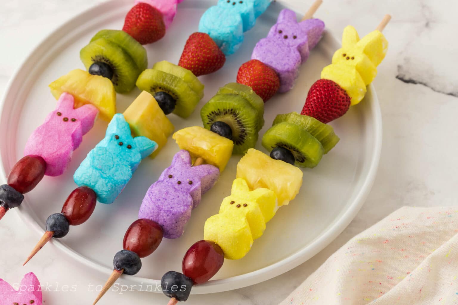 Easter Fruit Kabobs - Sparkles to Sprinkles