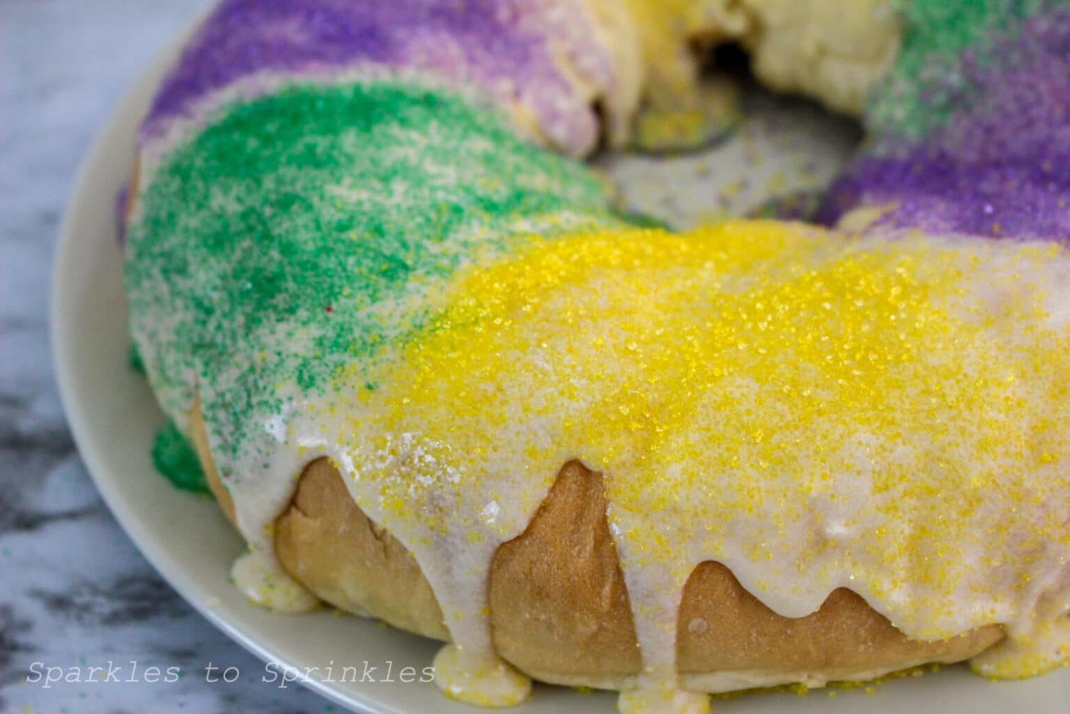 King Cake recipe - Sparkles to Sprinkles