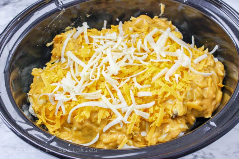 Slow Cooker Cheesy Cauliflower - Sparkles to Sprinkles