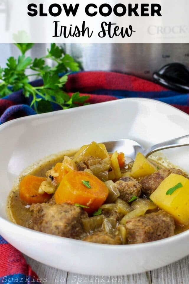 Slow Cooker Irish Stew - Sparkles to Sprinkles
