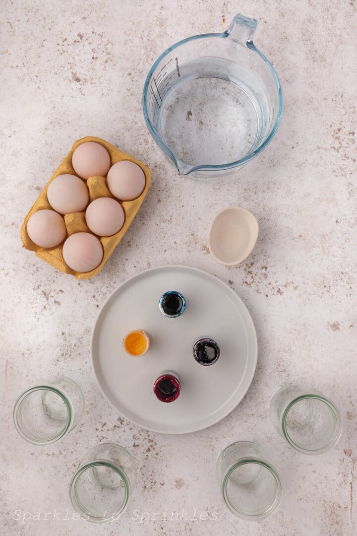 How to Dye Easter Eggs With Food Coloring - Sparkles to Sprinkles