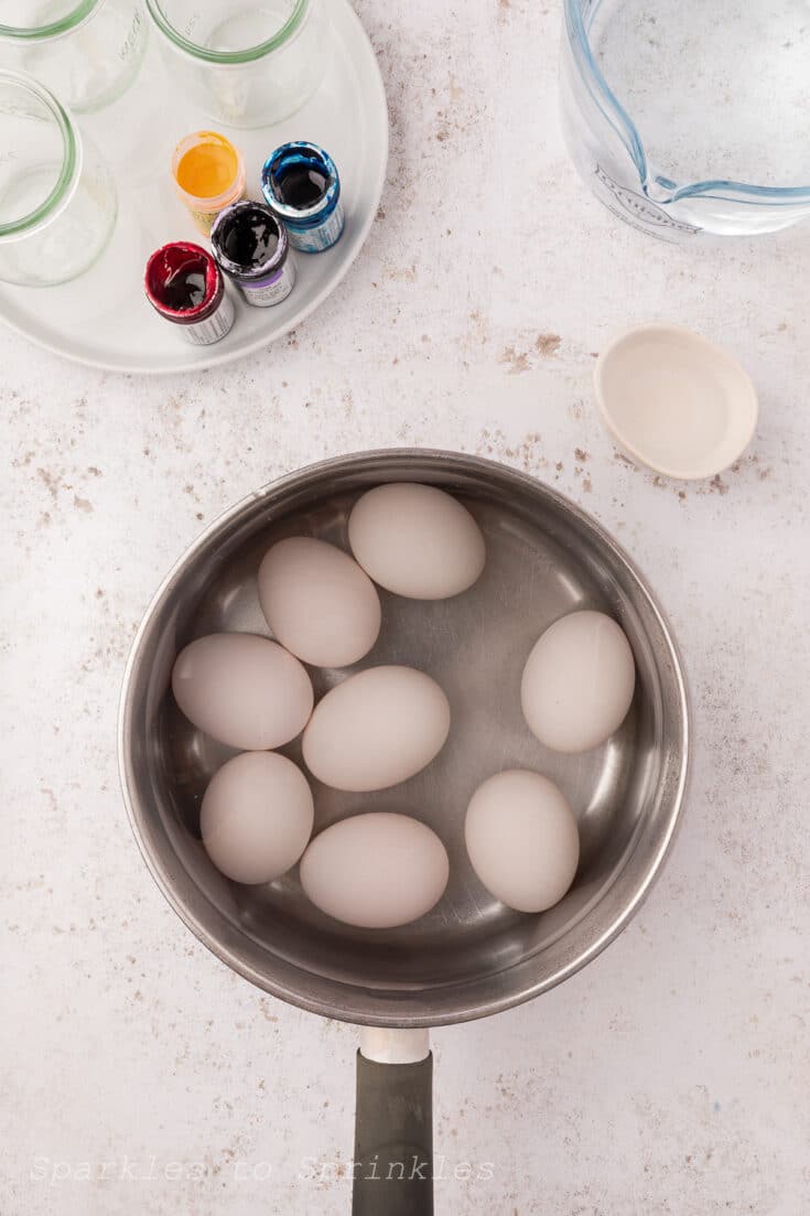 How to Dye Easter Eggs With Food Coloring - Sparkles to Sprinkles