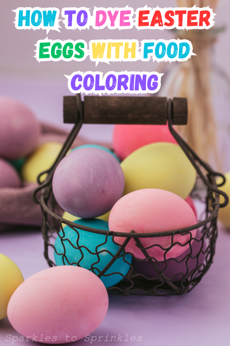 How to Dye Easter Eggs With Food Coloring - Sparkles to Sprinkles