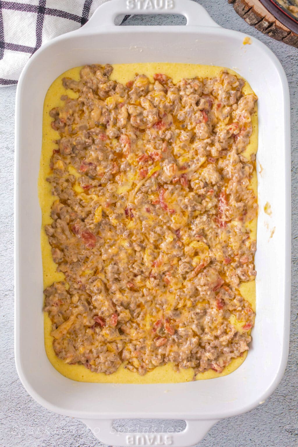 Cornbread Ground Beef Casserole - Sparkles to Sprinkles