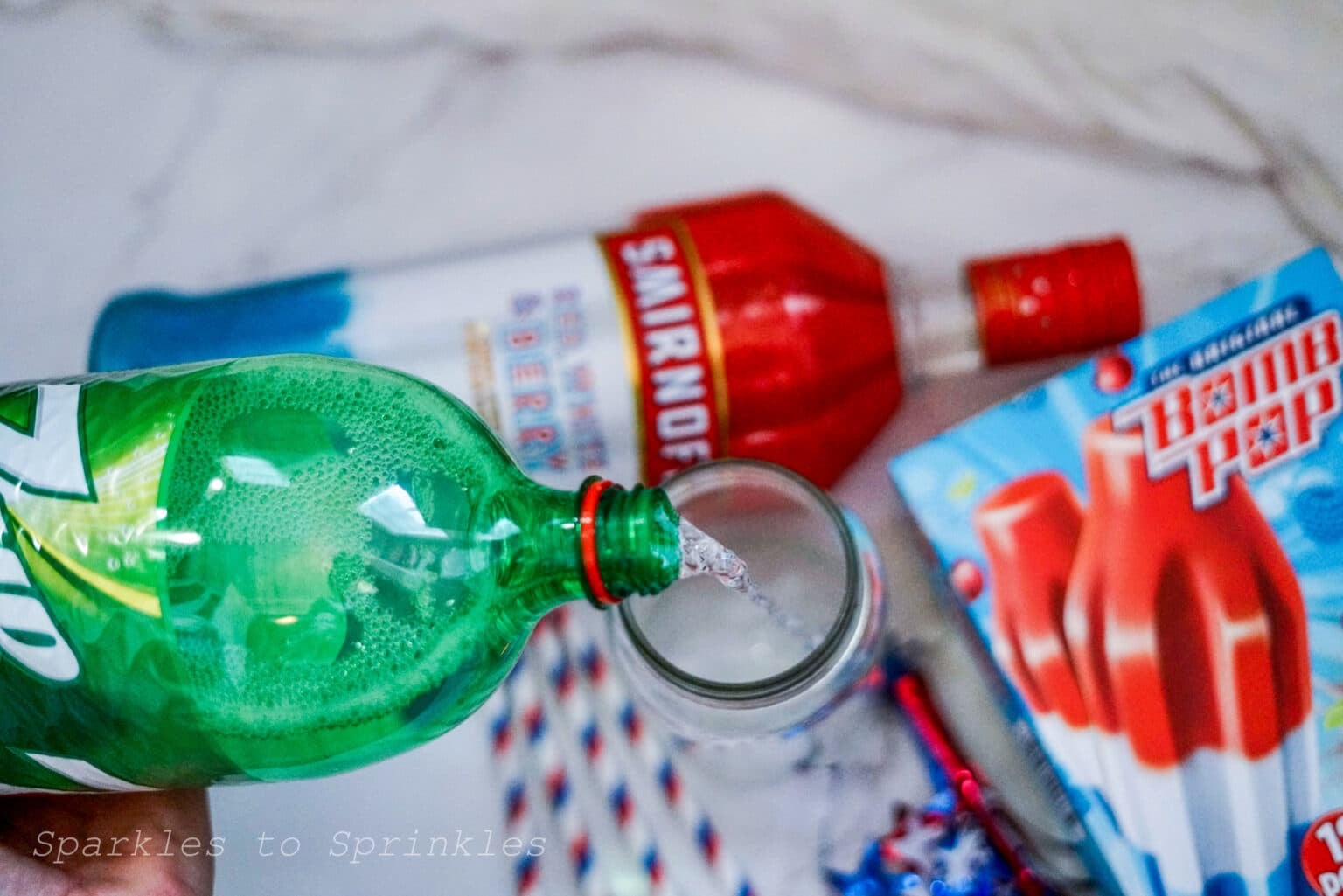 Bomb Pop Drink - Sparkles to Sprinkles