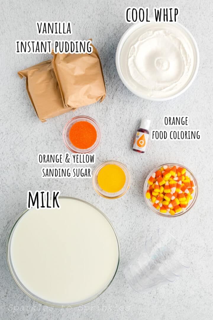 Candy Corn Pudding Cups - Sparkles to Sprinkles