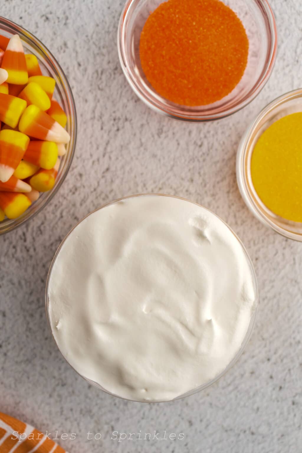 Candy Corn Pudding Cups - Sparkles to Sprinkles