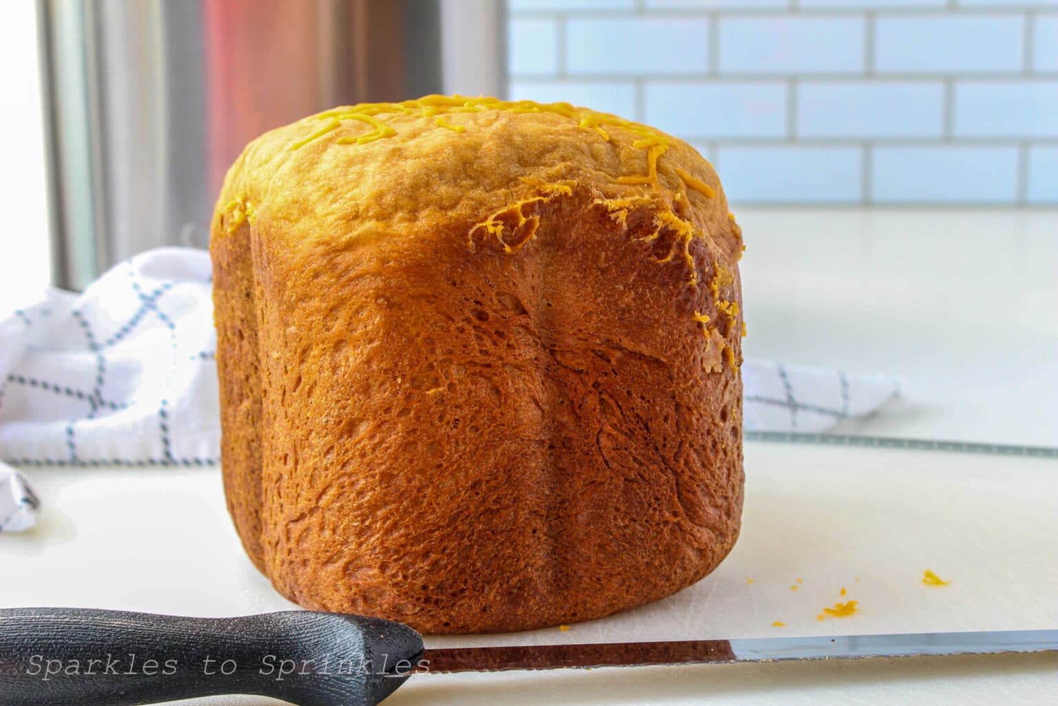 Bread Machine Cheese Bread - Sparkles to Sprinkles