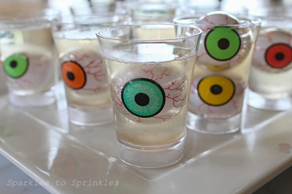 Floating Eyeball Jello Shots - Sparkles to Sprinkles