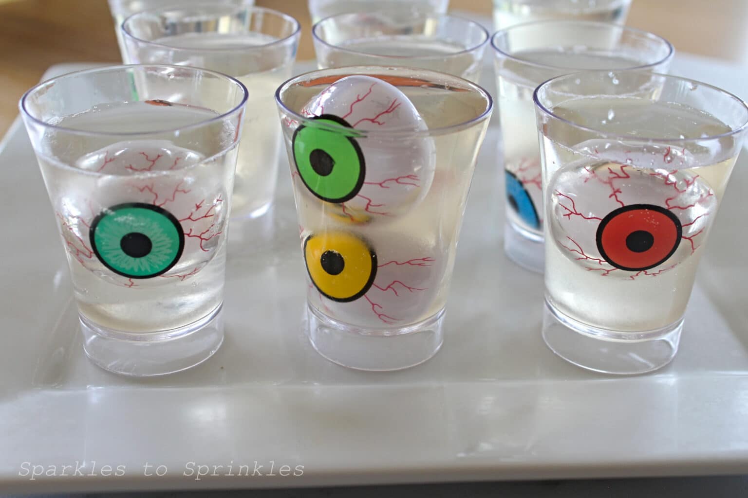 Floating Eyeball Jello Shots - Sparkles to Sprinkles