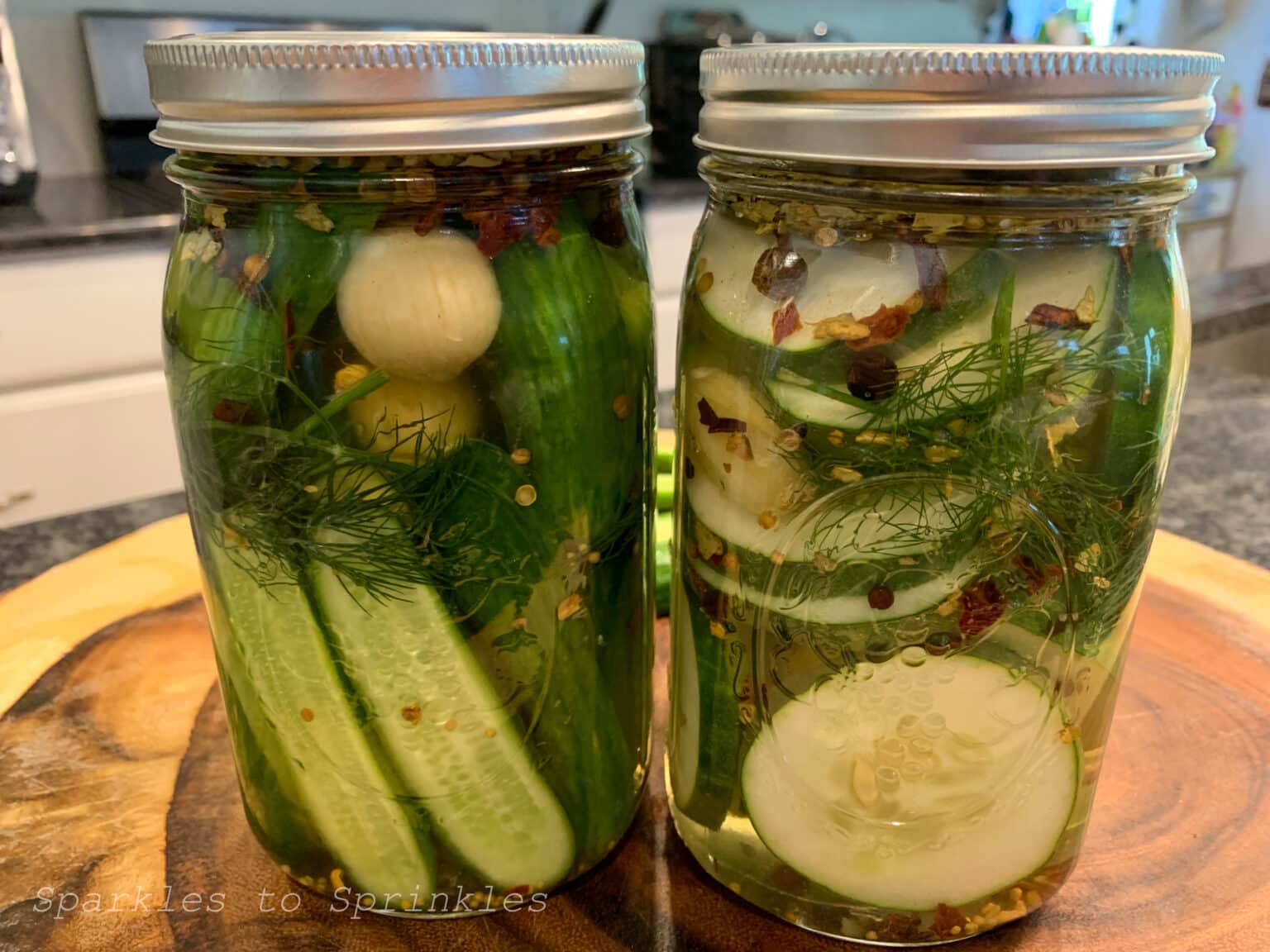 Refrigerator Pickles - Sparkles to Sprinkles