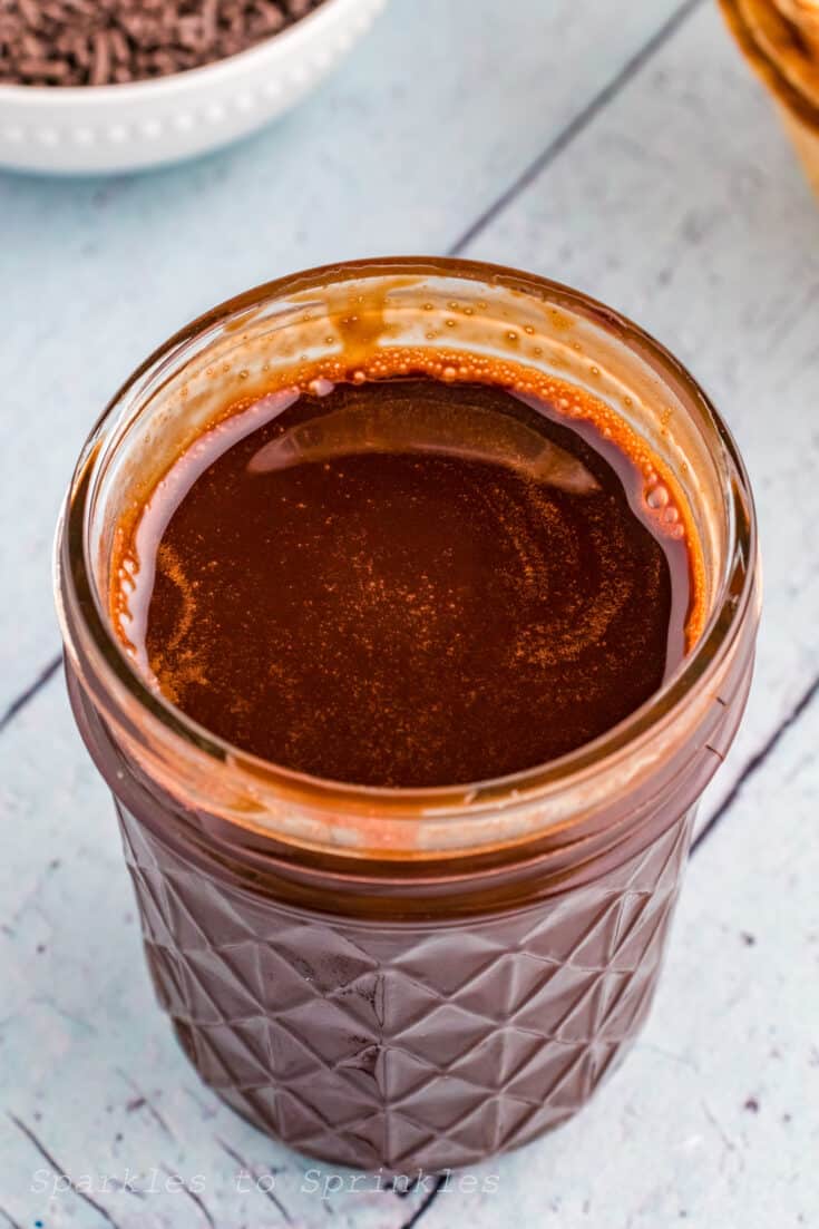Homemade Chocolate Syrup - Sparkles to Sprinkles