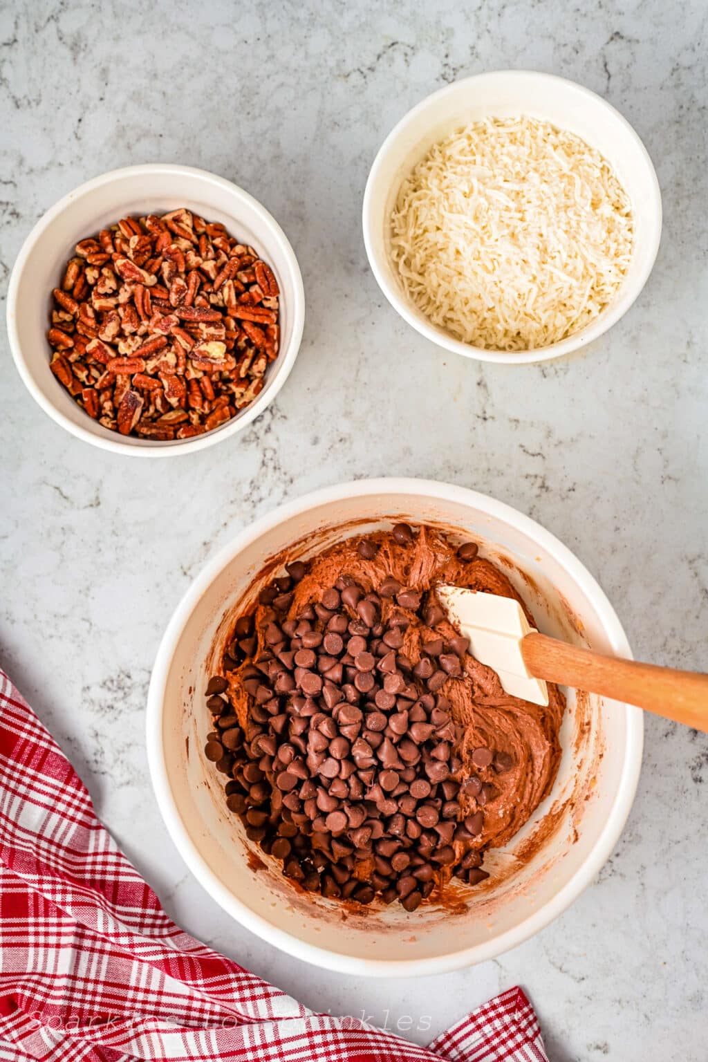 German Chocolate Cake Crumbl Cookie - Sparkles to Sprinkles