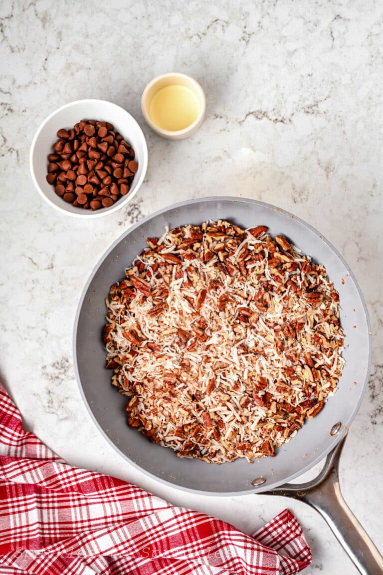 German Chocolate Cake Crumbl Cookie - Sparkles to Sprinkles