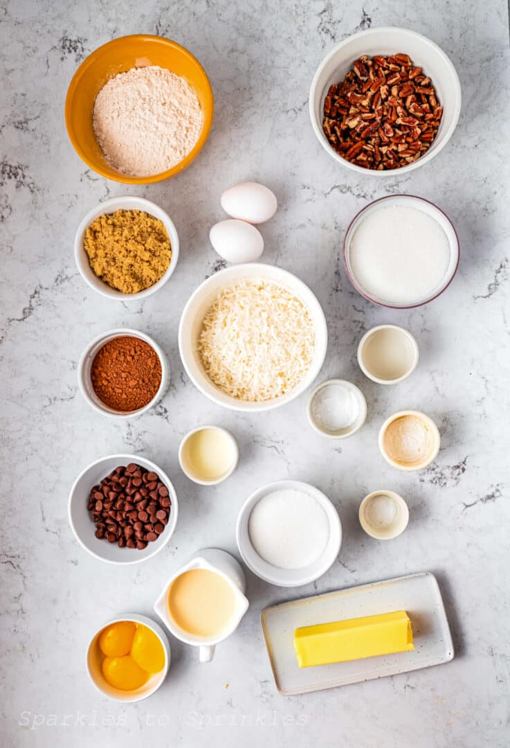 German Chocolate Cake Crumbl Cookie - Sparkles to Sprinkles