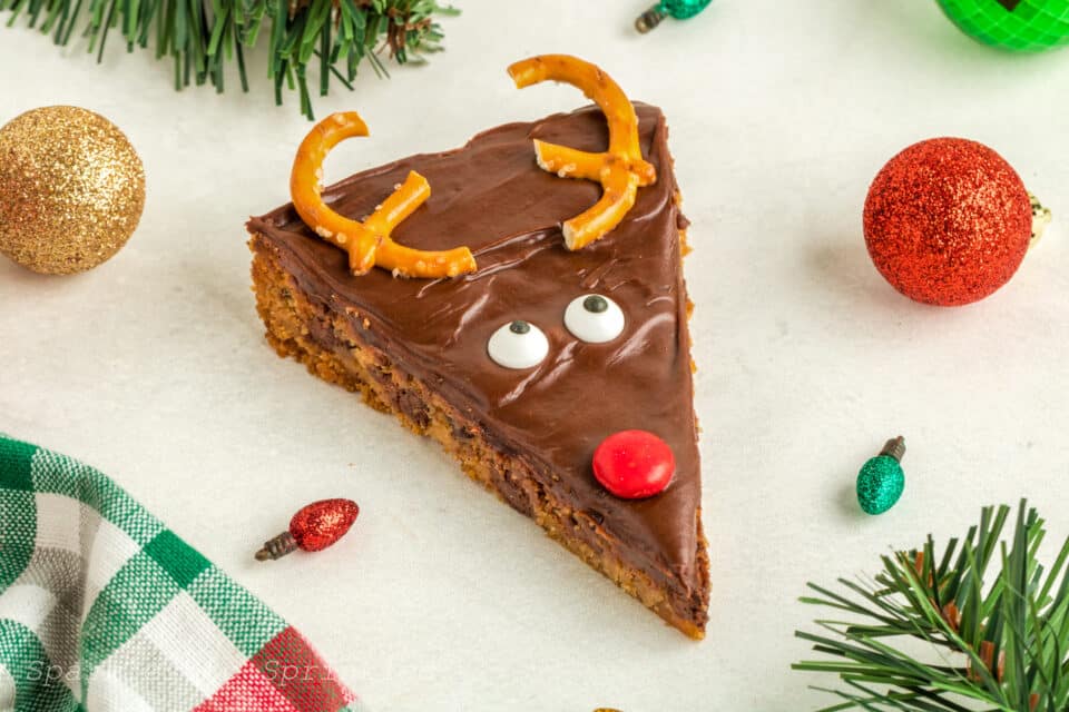 Reindeer Cookie Bars - Sparkles to Sprinkles