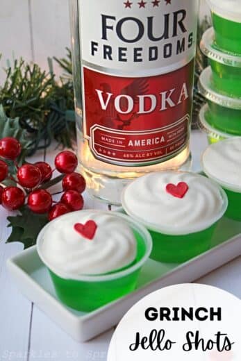 Grinch Jello Shots - Sparkles to Sprinkles