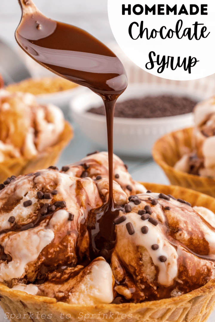 Homemade Chocolate Syrup - Sparkles to Sprinkles